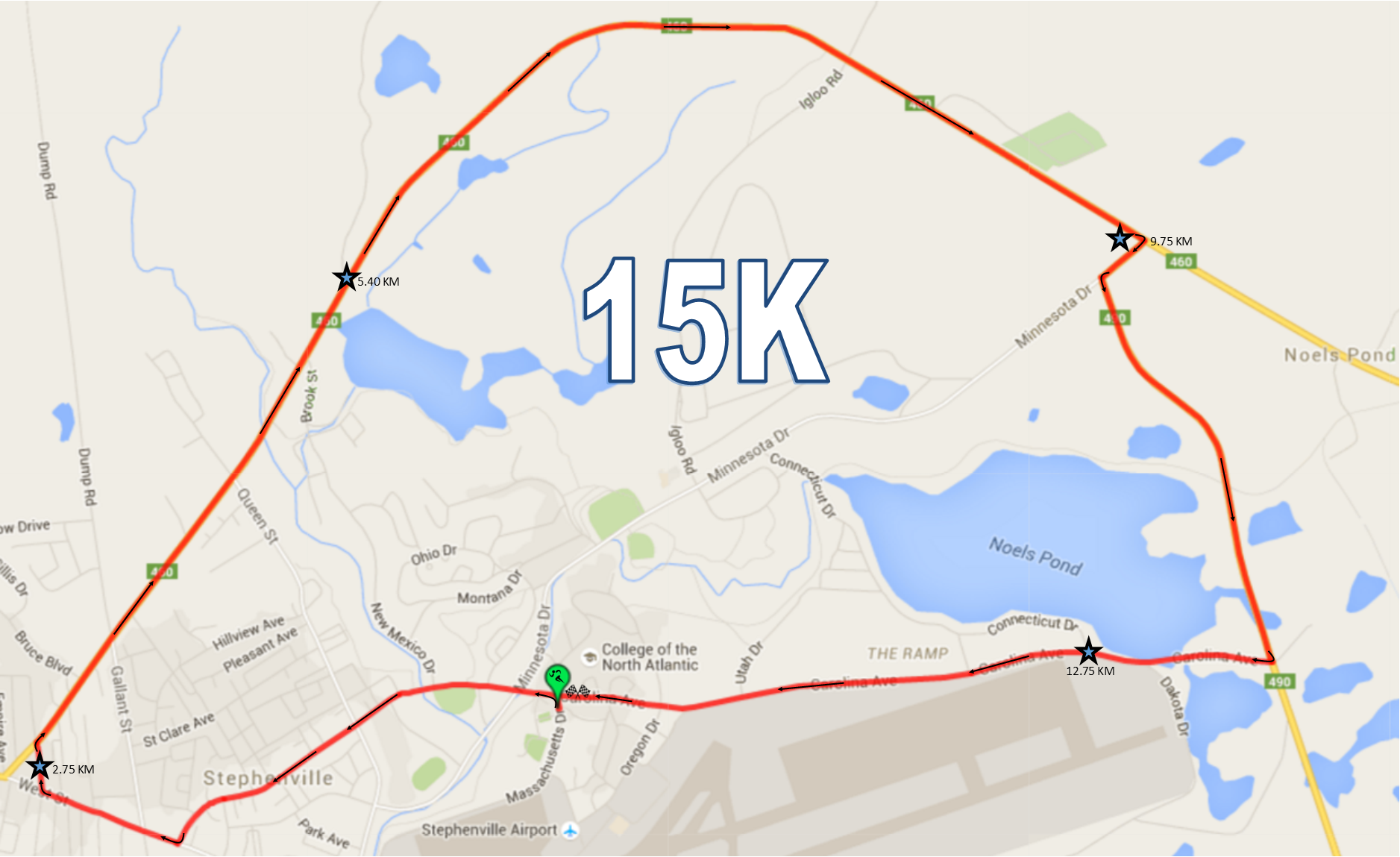 15 km Route :: Harmonhustle